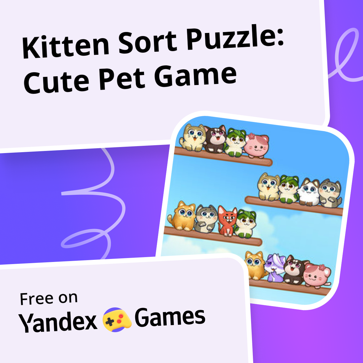Kitten Sort Puzzle: Cute Pet Game (by Gladefx) - play online for free ...