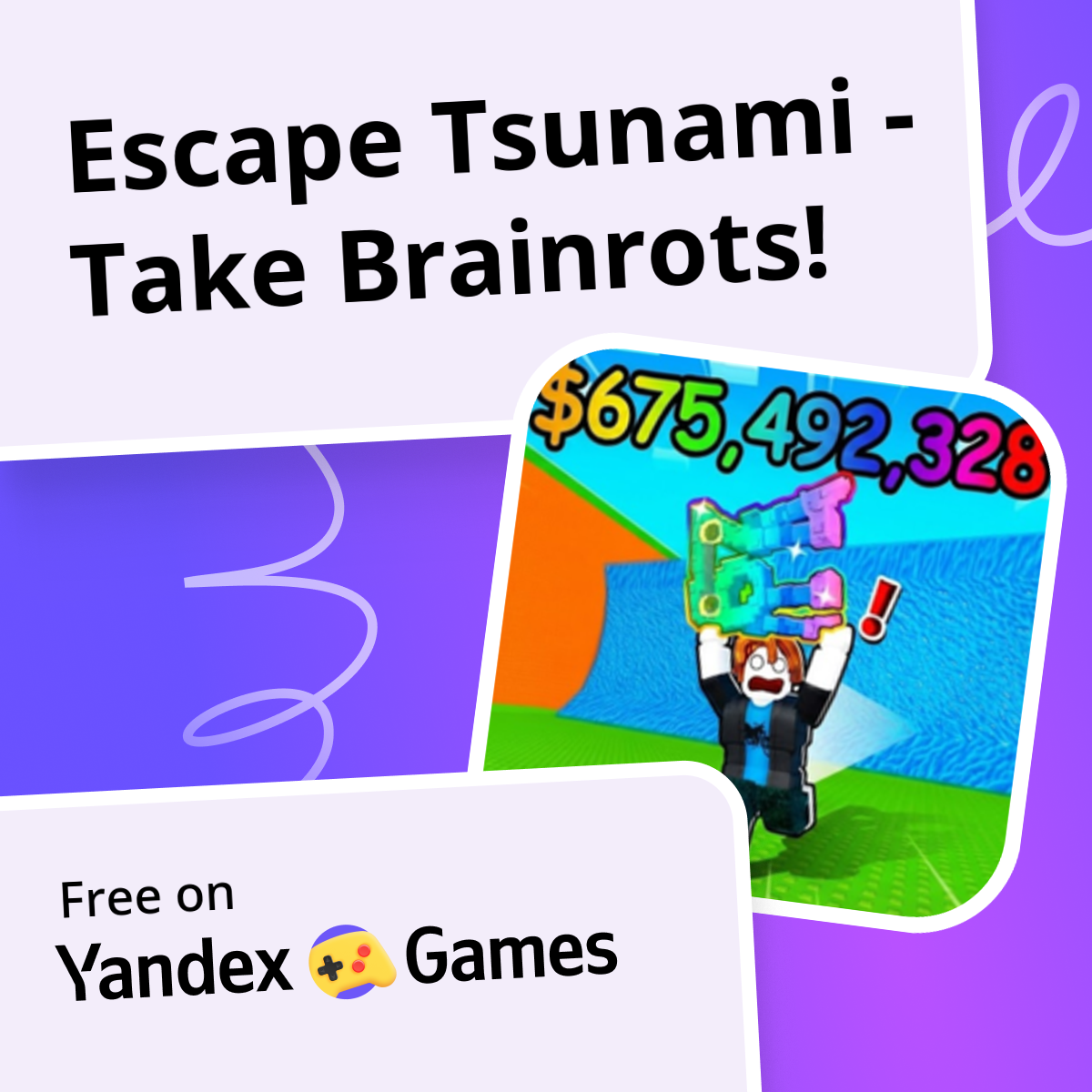 Escape Tsunami - Take Brainrots! (by Andrushka Games) - play online for ...
