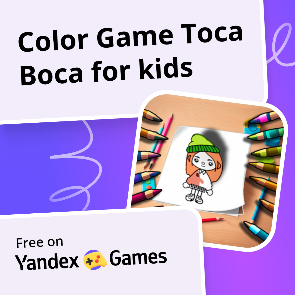 Color Game Toca Boca for kids - play online for free on Yandex Games