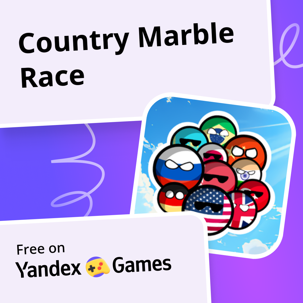 Country Marble Race (by DenShak) - play online for free on Yandex Games