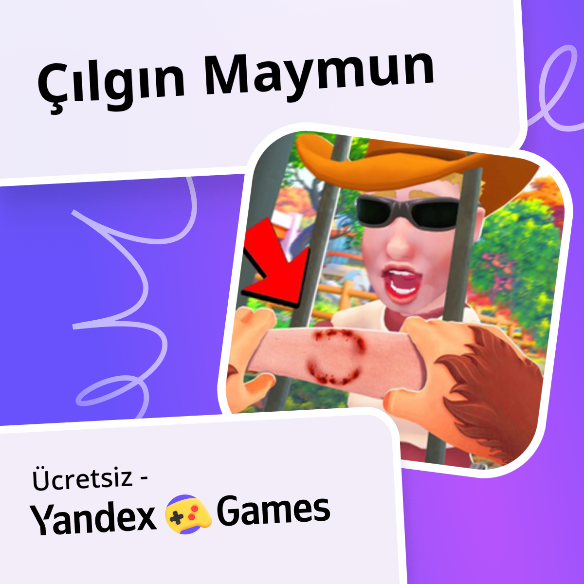 Çılgın Maymun - oynayın Yandex Games üzerinde ücretsiz çevrimiçi