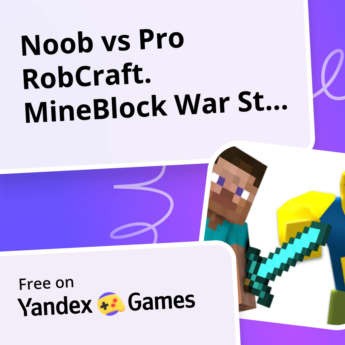 Noob vs Pro RobCraft. MineBlock War Strategy (by Lodoka Entertainment ...