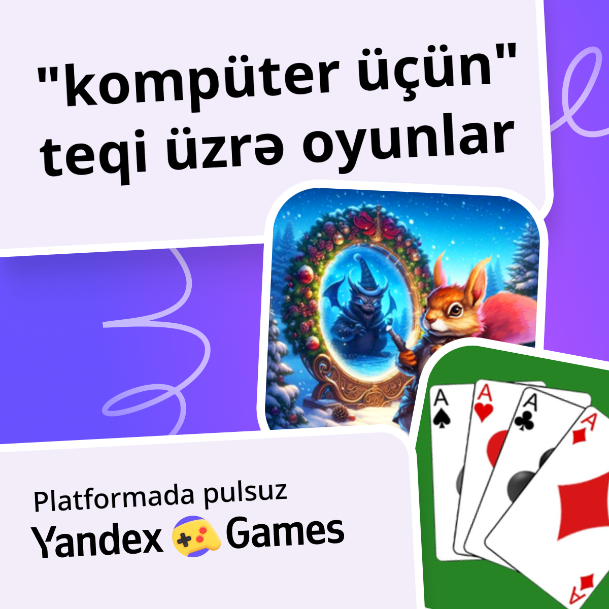 Oyunlar kompüter üçün Onlayn: Yandex Games ilə pulsuz oynayın