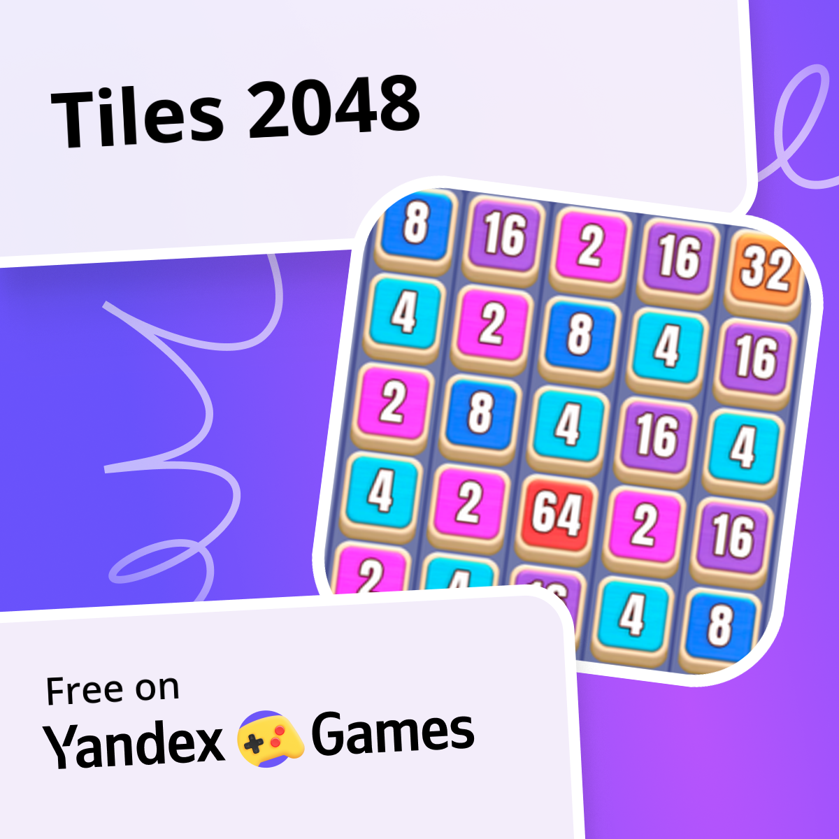 Tiles 2048 (من Just A Studio) - العب على الإنترنت مجانًا على Yandex Games