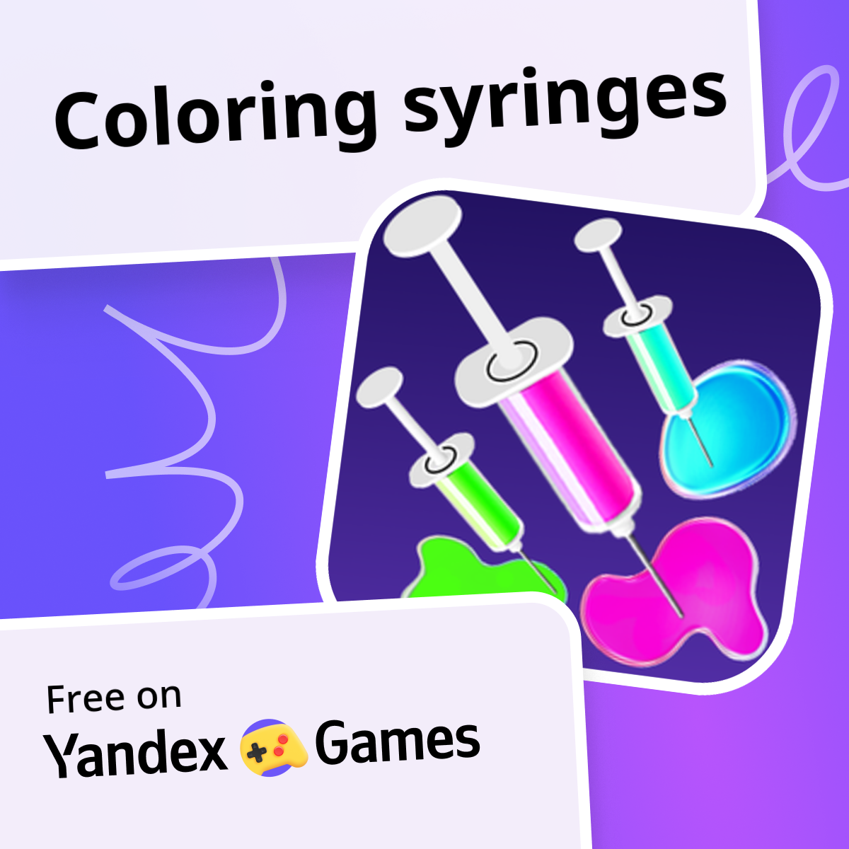 Coloring syringes (by Lobster Games) - play online for free on Yandex Games