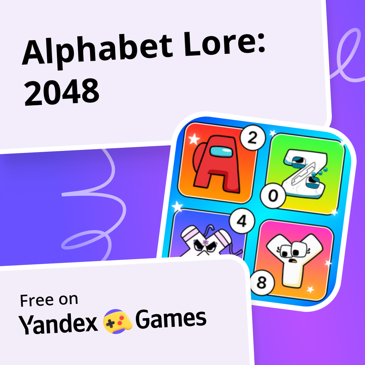 Alphabet Lore: 2048 (by Zk Games) - play online for free on Yandex Games