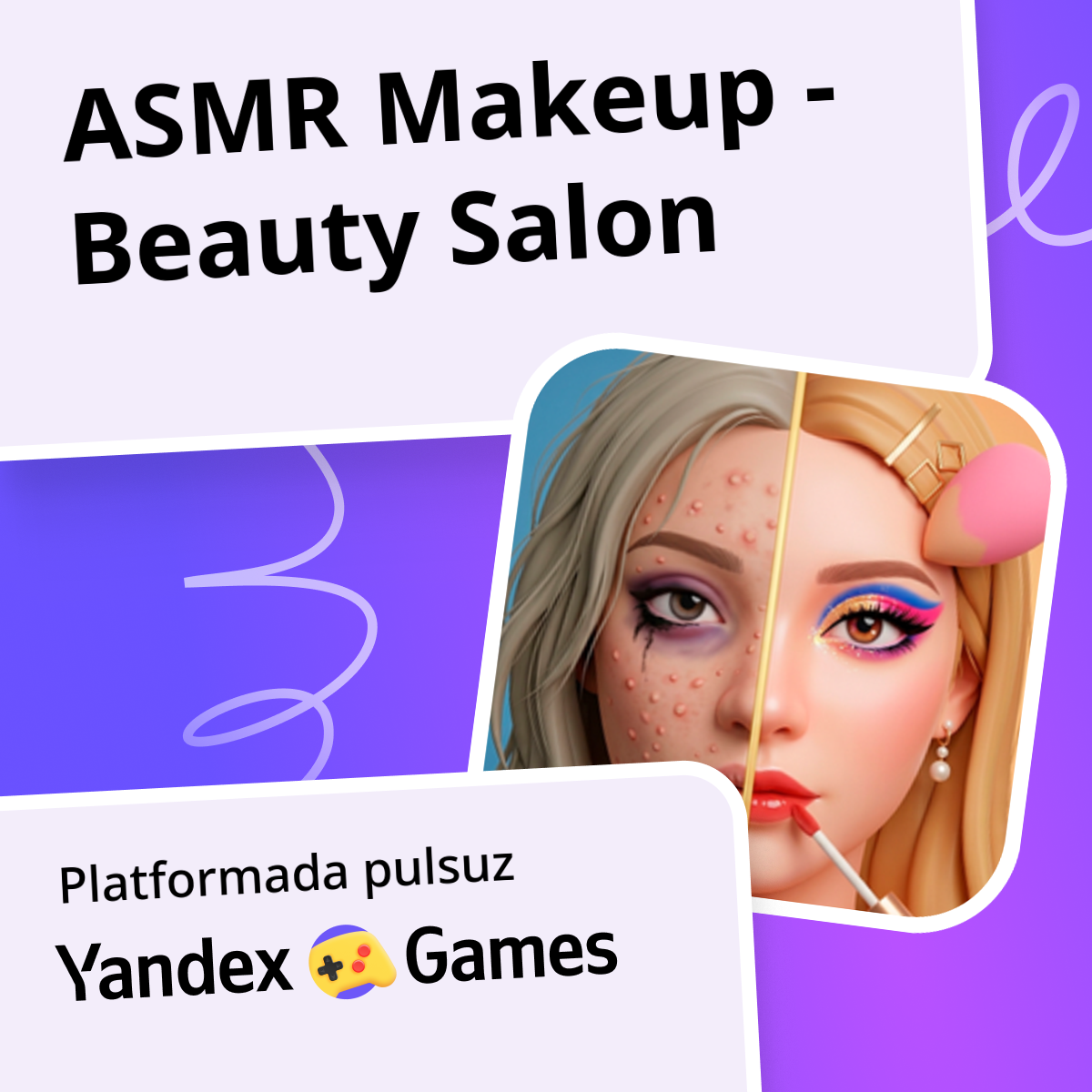 ASMR Makeup - Beauty Salon - Yandex Games-də pulsuz onlayn oynayın