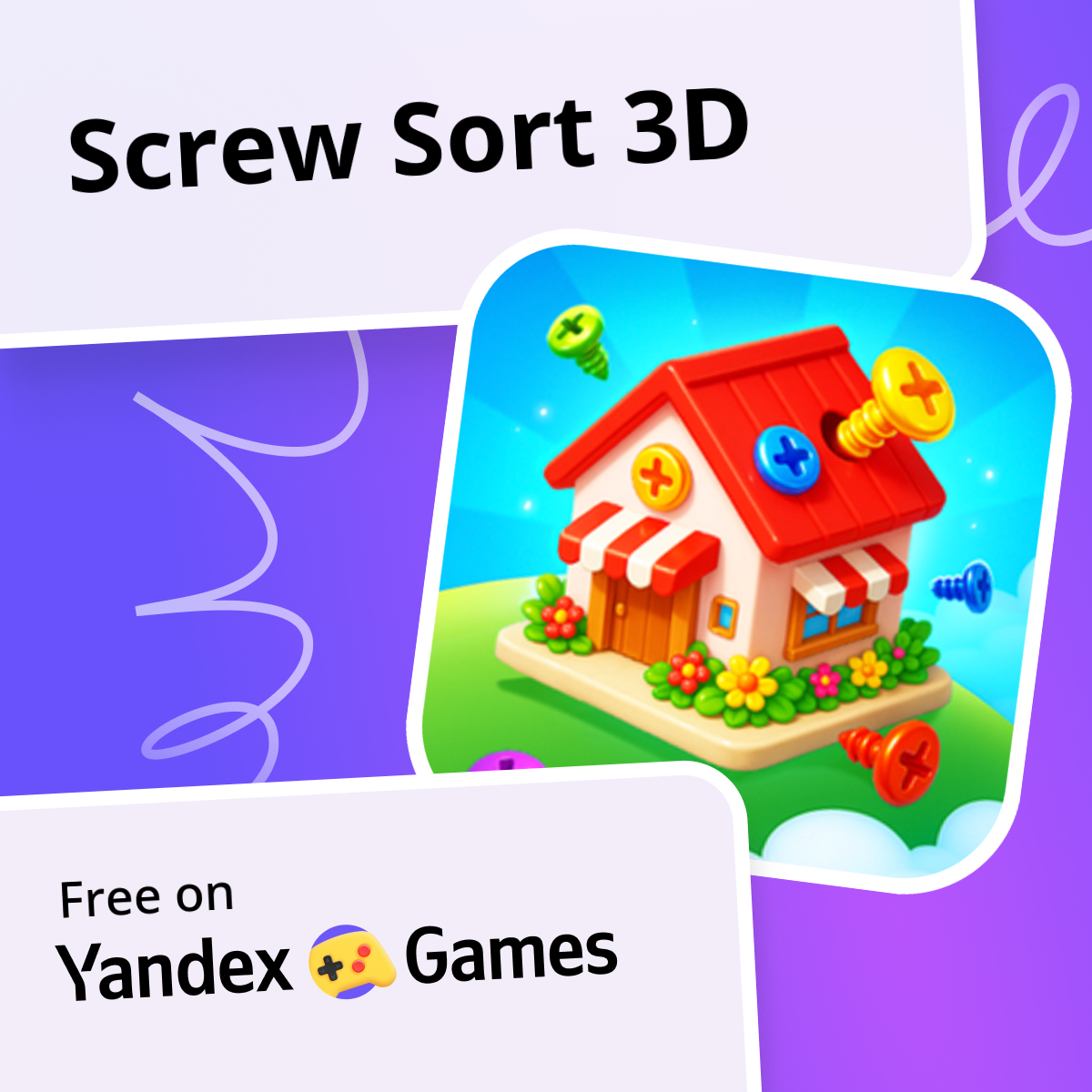 Screw Sort 3D (by TestMakers) - play online for free on Yandex Games