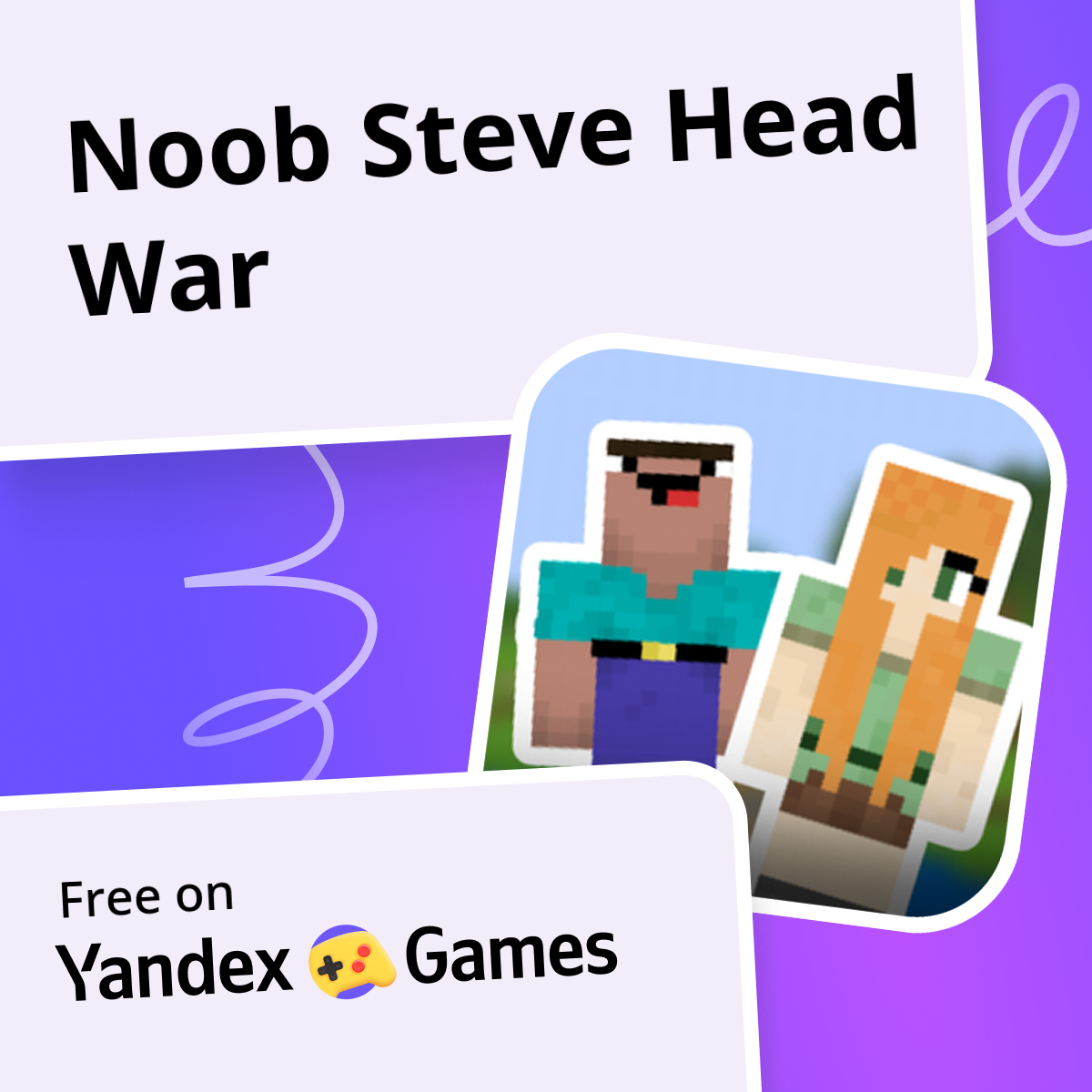 Noob Steve Head War (by emolingo games) - play online for free on ...