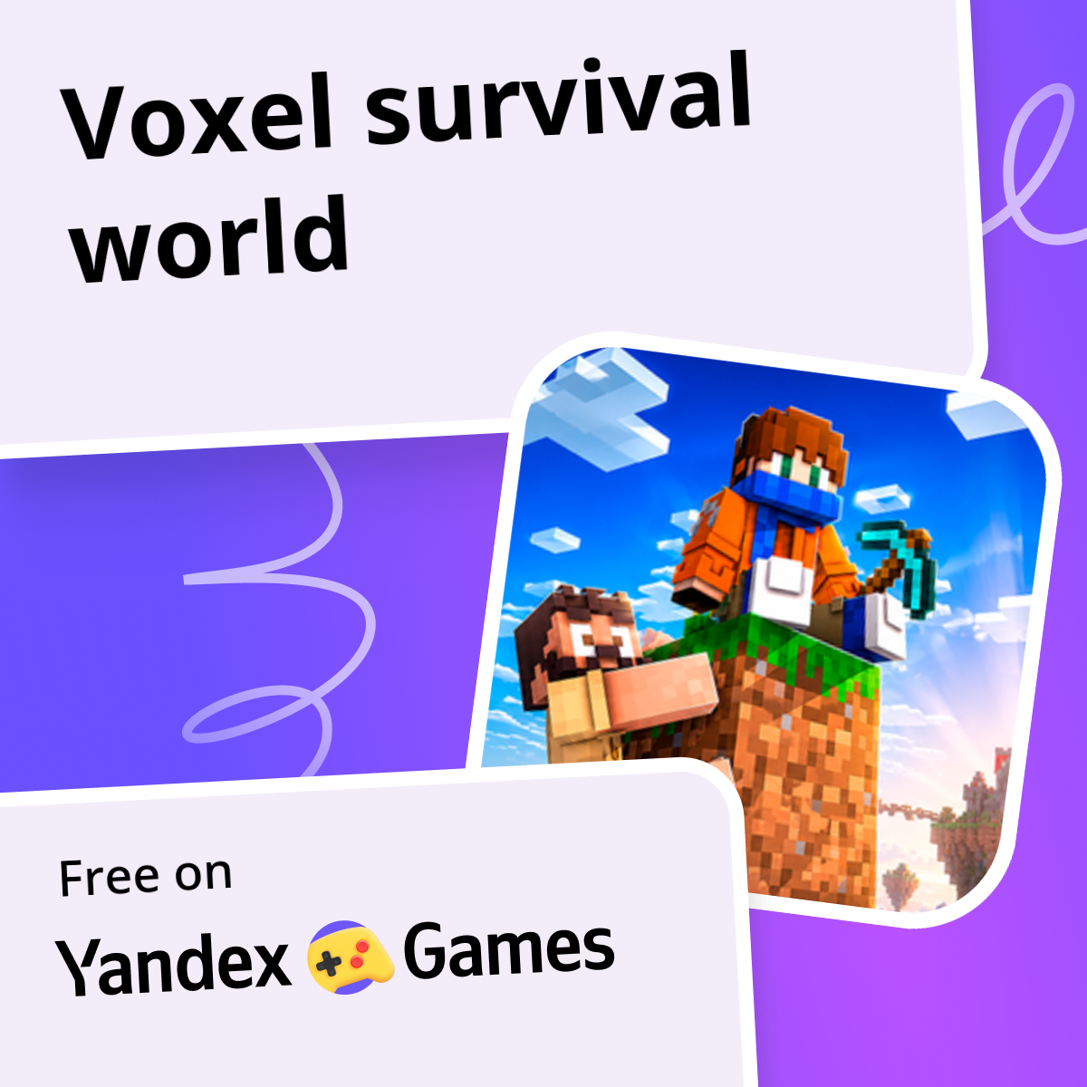 Voxel survival world - play online for free on Yandex Games