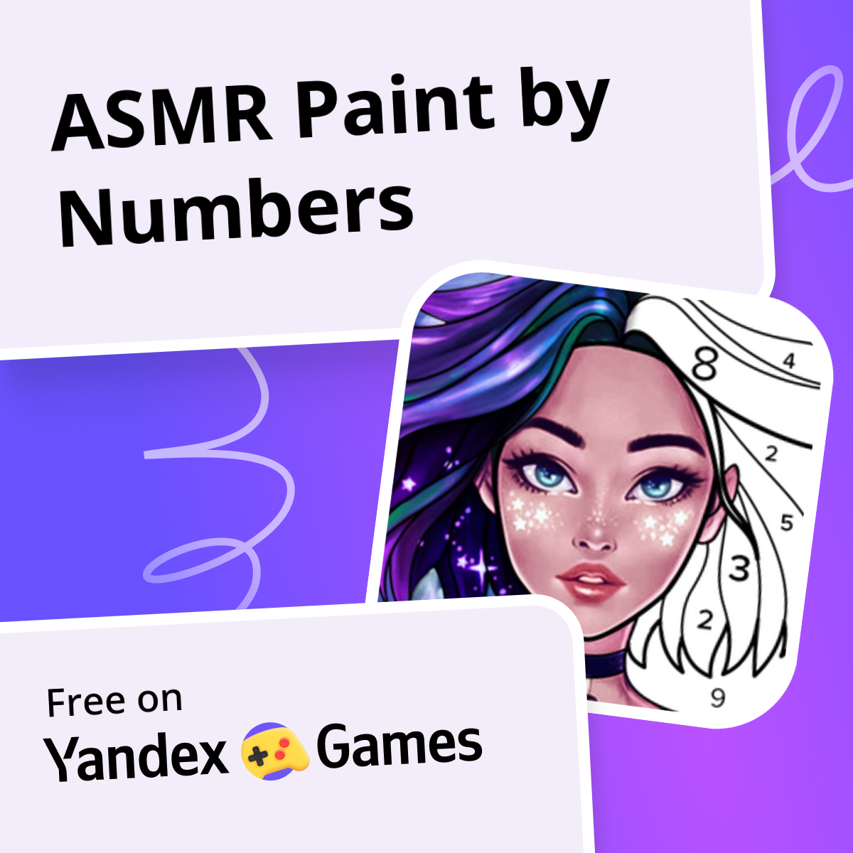 ASMR Paint by Numbers (by Tvoi Ljubimye Igry) - play online for free on Yandex Games