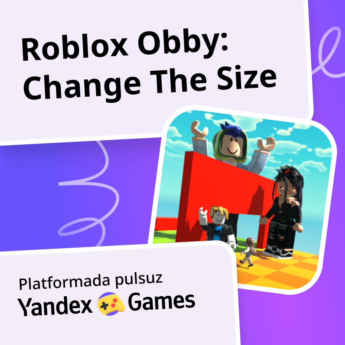 Roblox Obby: Change The Size - Yandex Games-də pulsuz onlayn oynayın