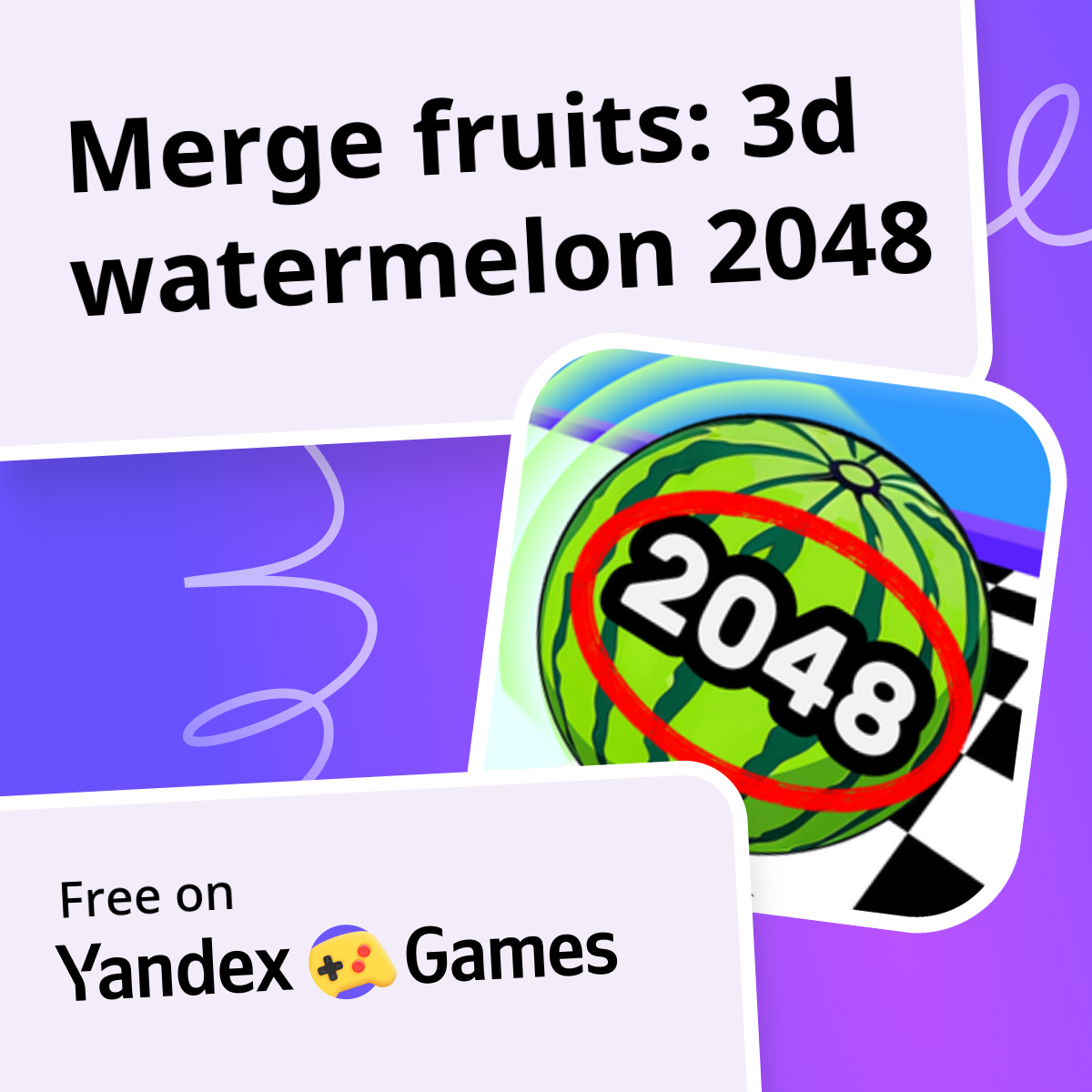 Merge fruits: 3d watermelon 2048 (by MichailEshmakov) - play online for ...