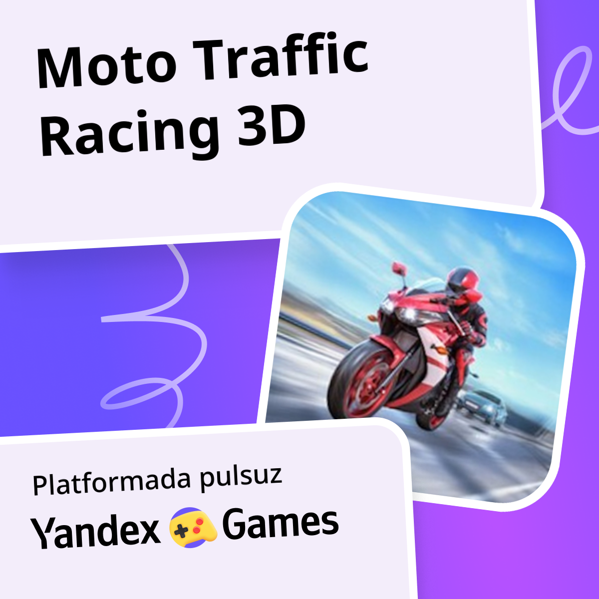 Moto Traffic Racing 3D - Yandex Games-də pulsuz onlayn oynayın
