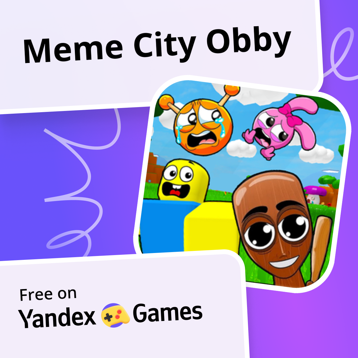 Meme City Obby - play online for free on Yandex Games