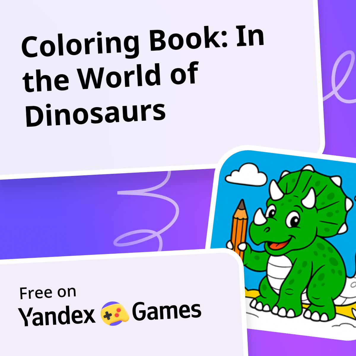 Coloring Book: In the World of Dinosaurs (by Universe 25) - play online ...