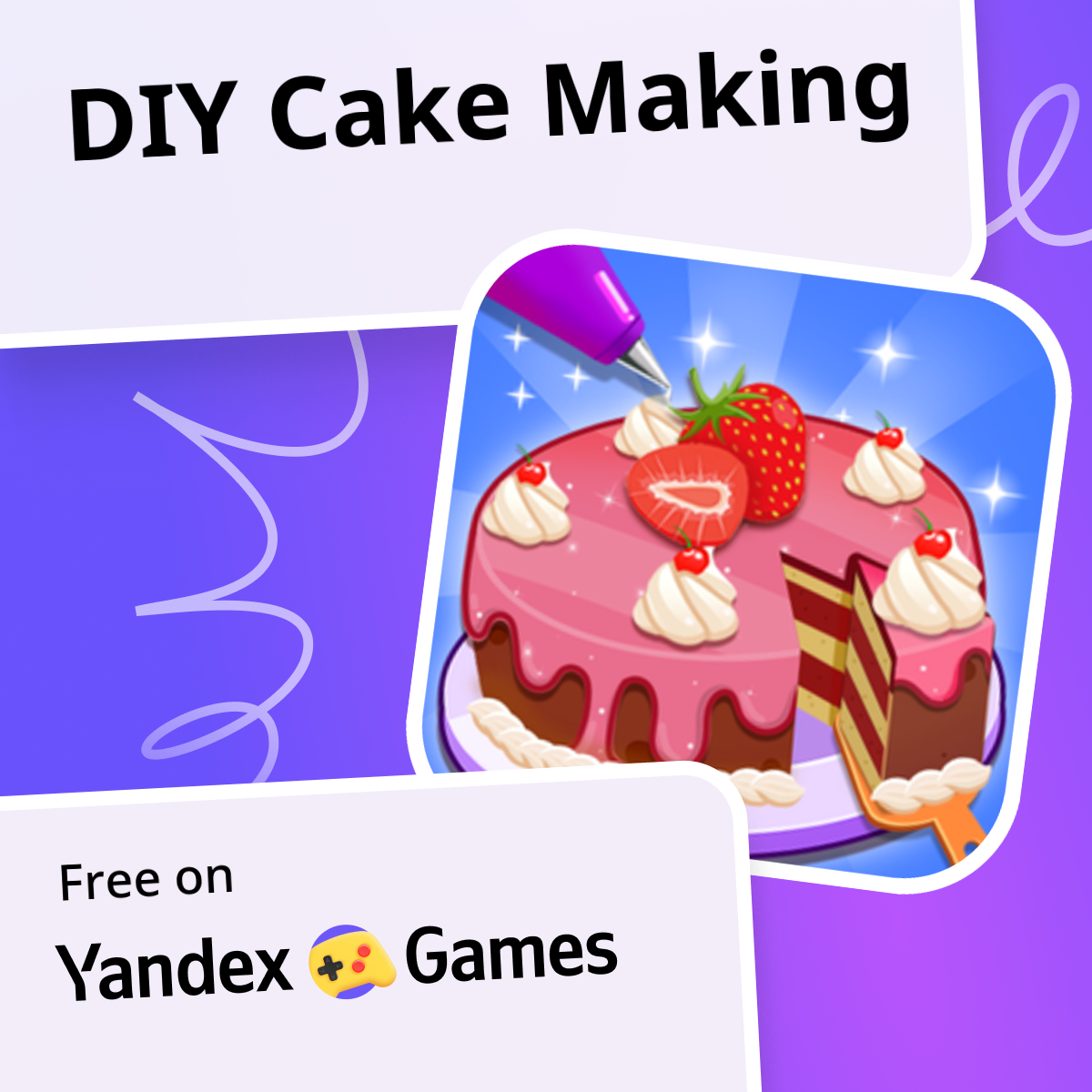 DIY Cake Making - play online for free on Yandex Games