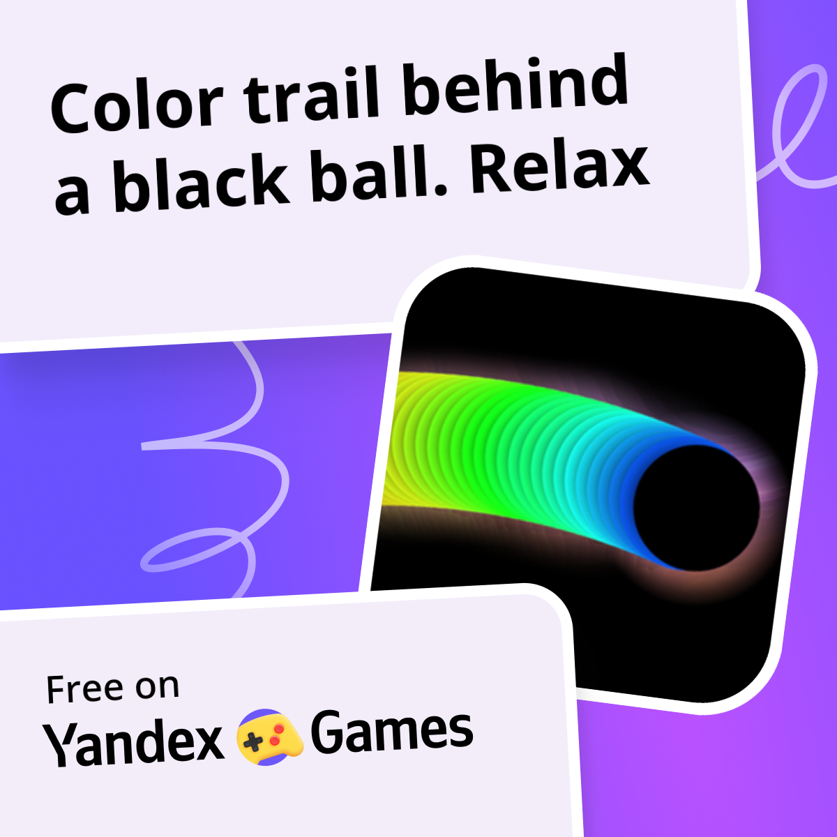 Color trail behind a black ball. Relax (by MichailEshmakov) - play ...