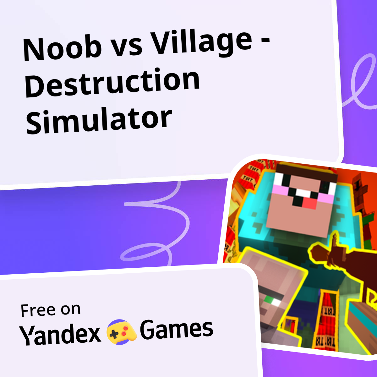 Noob vs Village - Destruction Simulator (by KUKURUZA) - play online for ...