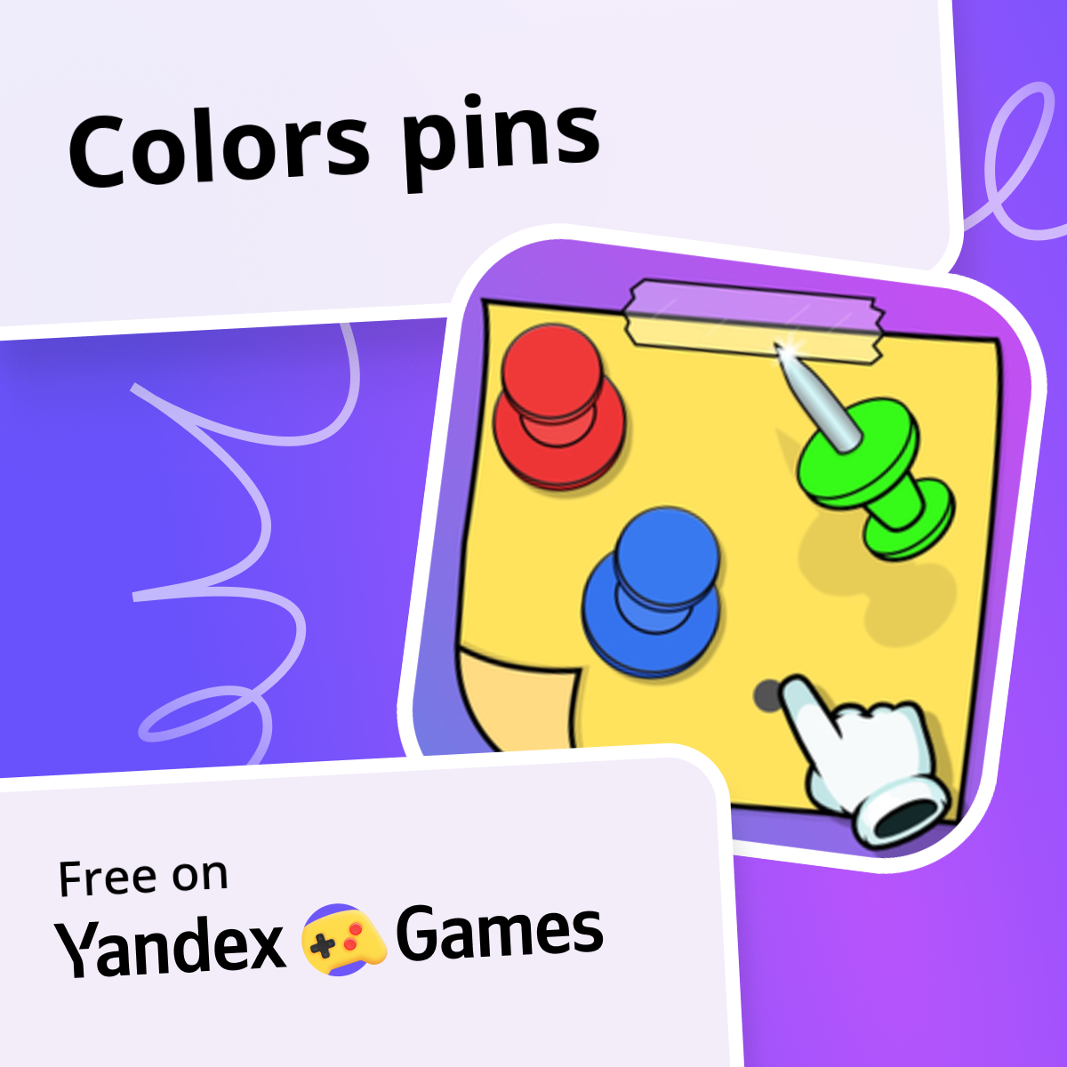 Colors pins (by GamePush) - play online for free on Yandex Games