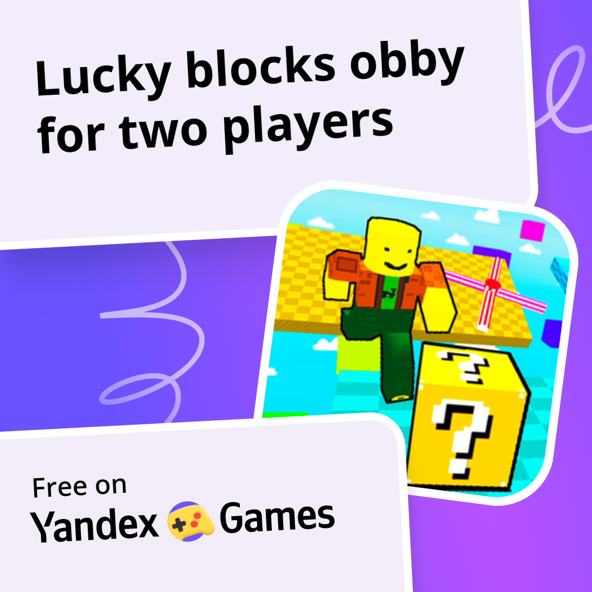Lucky blocks obby for two players (by Rudol'f Vagner) - play online for ...