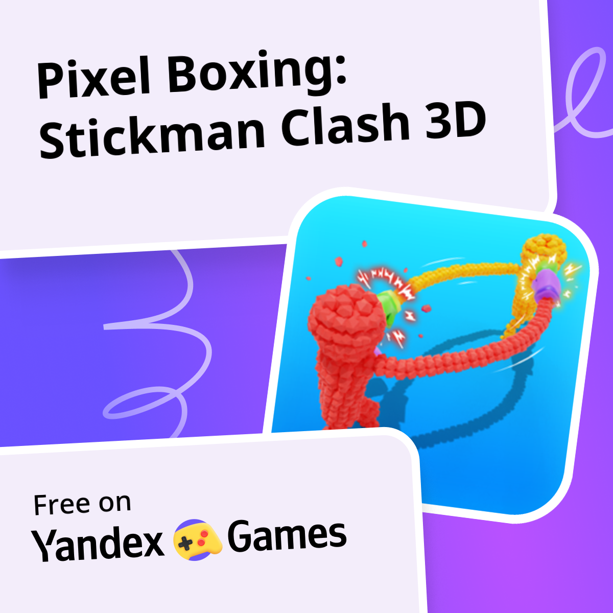 Pixel Boxing: Stickman Clash 3D - play online for free on Yandex Games