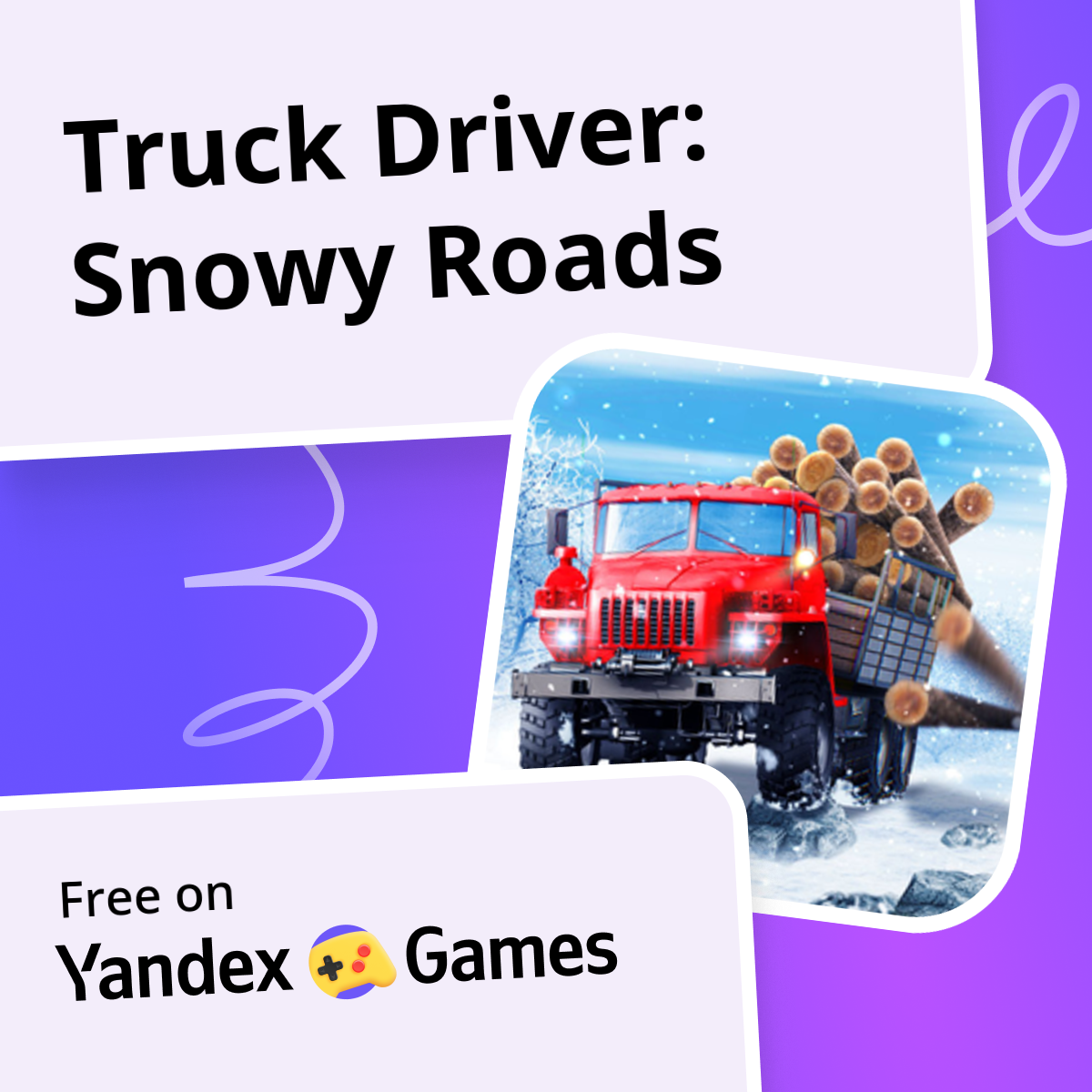 Truck Driver: Snowy Roads - play online for free on Yandex Games