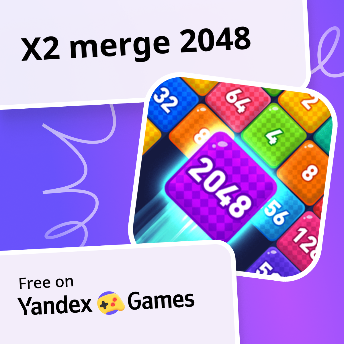 X2 merge 2048 - play online for free on Yandex Games