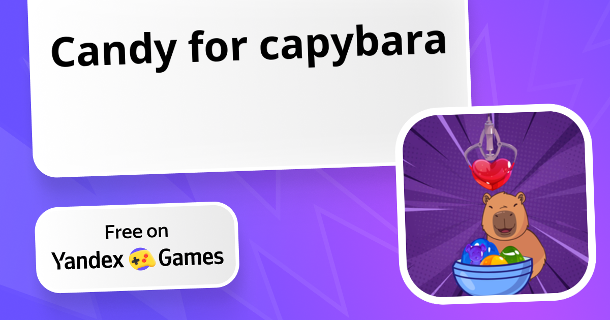 Candy for capybara (დან FunArtStudio)- ითამაშეთ ონლაინ უფასოდ სერვისზე ...