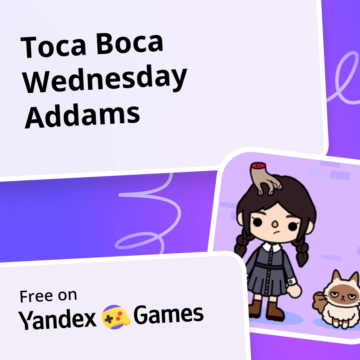 Toca Boca Wednesday Addams - play online for free on Yandex Games