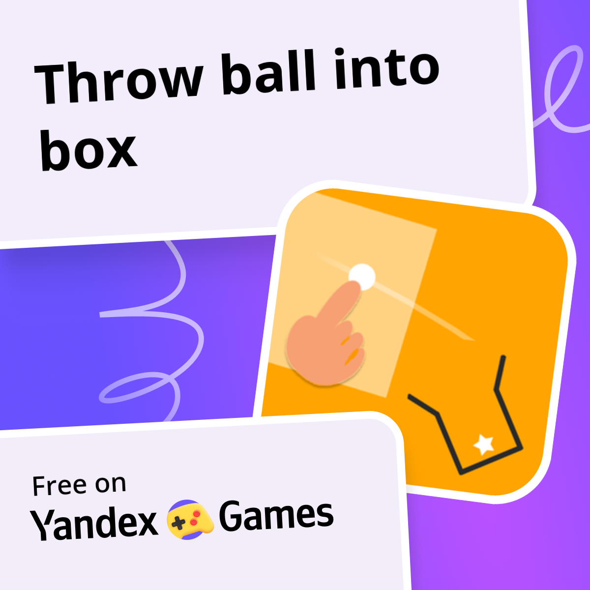 Throw ball into box (by XCreative) - play online for free on Yandex Games