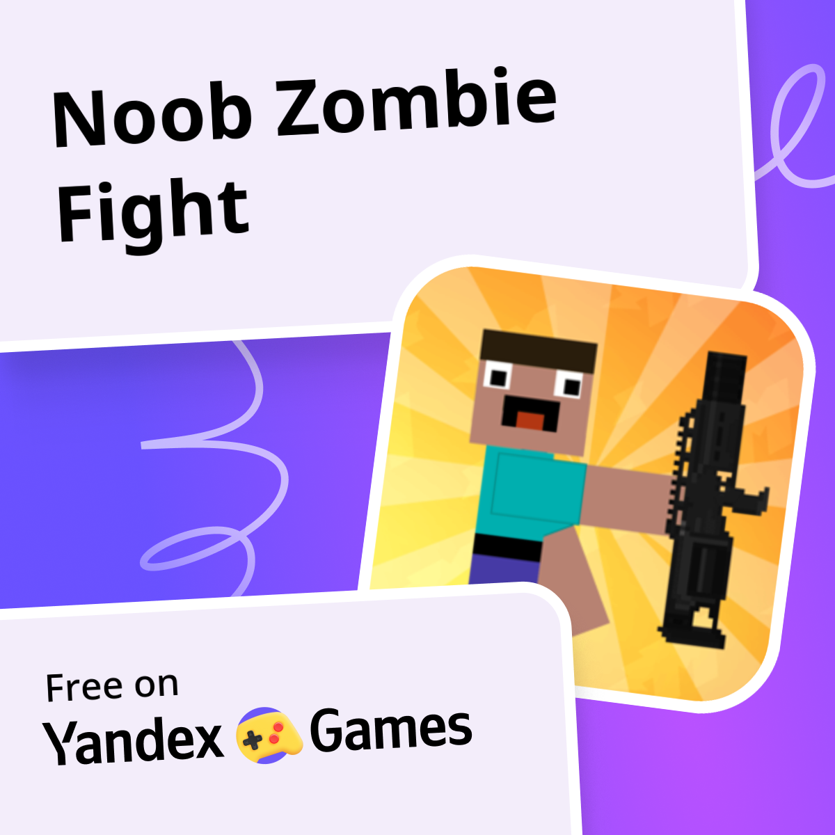 Noob Zombie Fight - play online for free on Yandex Games