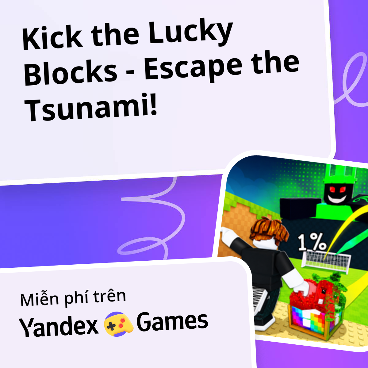 Kick the Lucky Blocks - Escape the Tsunami! - chơi trực tuyến miễn phí ...