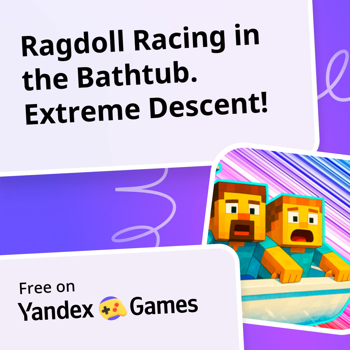 Ragdoll Racing in the Bathtub. Extreme Descent! (by CarlosGames) - play ...