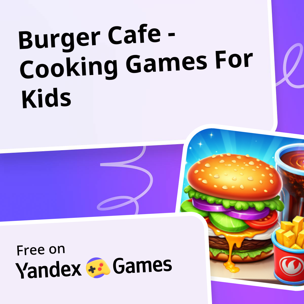 Burger Cafe - Cooking Games For Kids - play online for free on Yandex Games