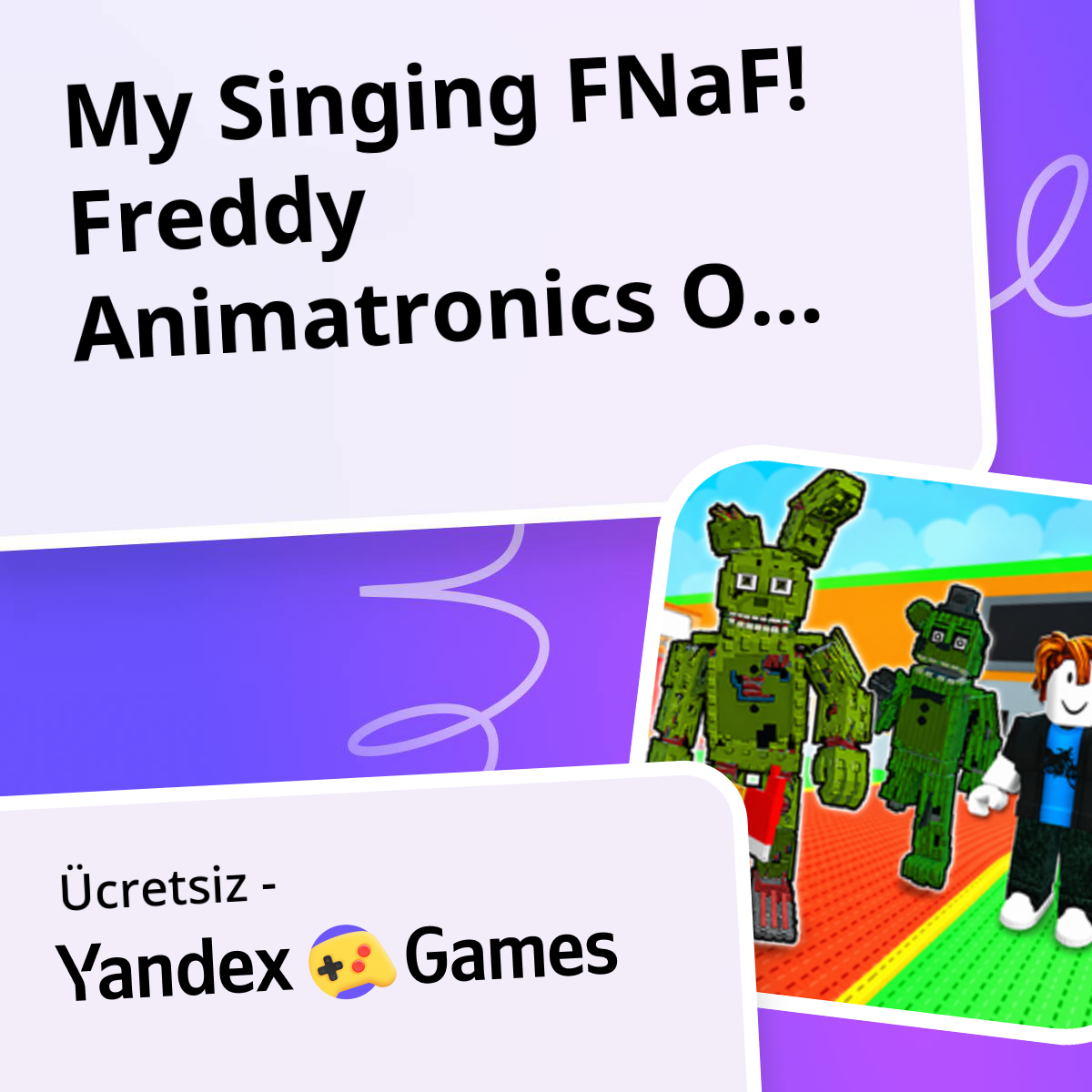 My Singing FNaF! Freddy Animatronics Obby +1 3D - oynayın Yandex Games ...