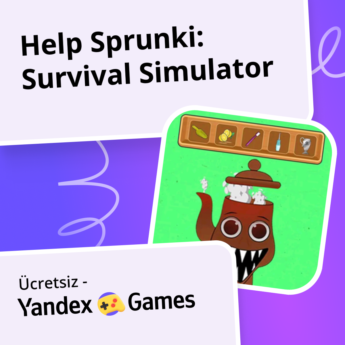 Help Sprunki: Survival Simulator (Popik'den) - Yandex Games servisinde ...