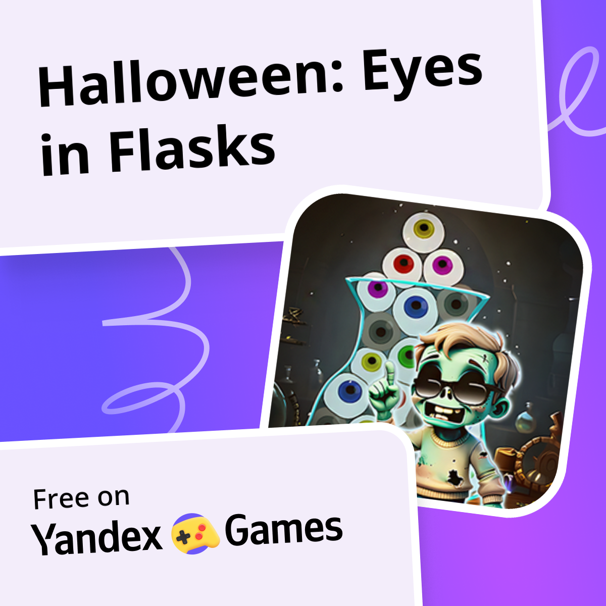Halloween: Eyes in Flasks (by CrazerFFF) - play online for free on Yandex Games