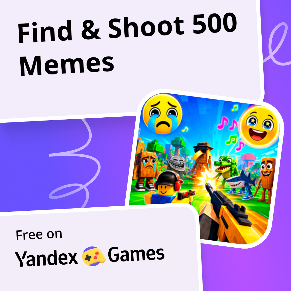 Find & Shoot 500 Memes - play online for free on Yandex Games