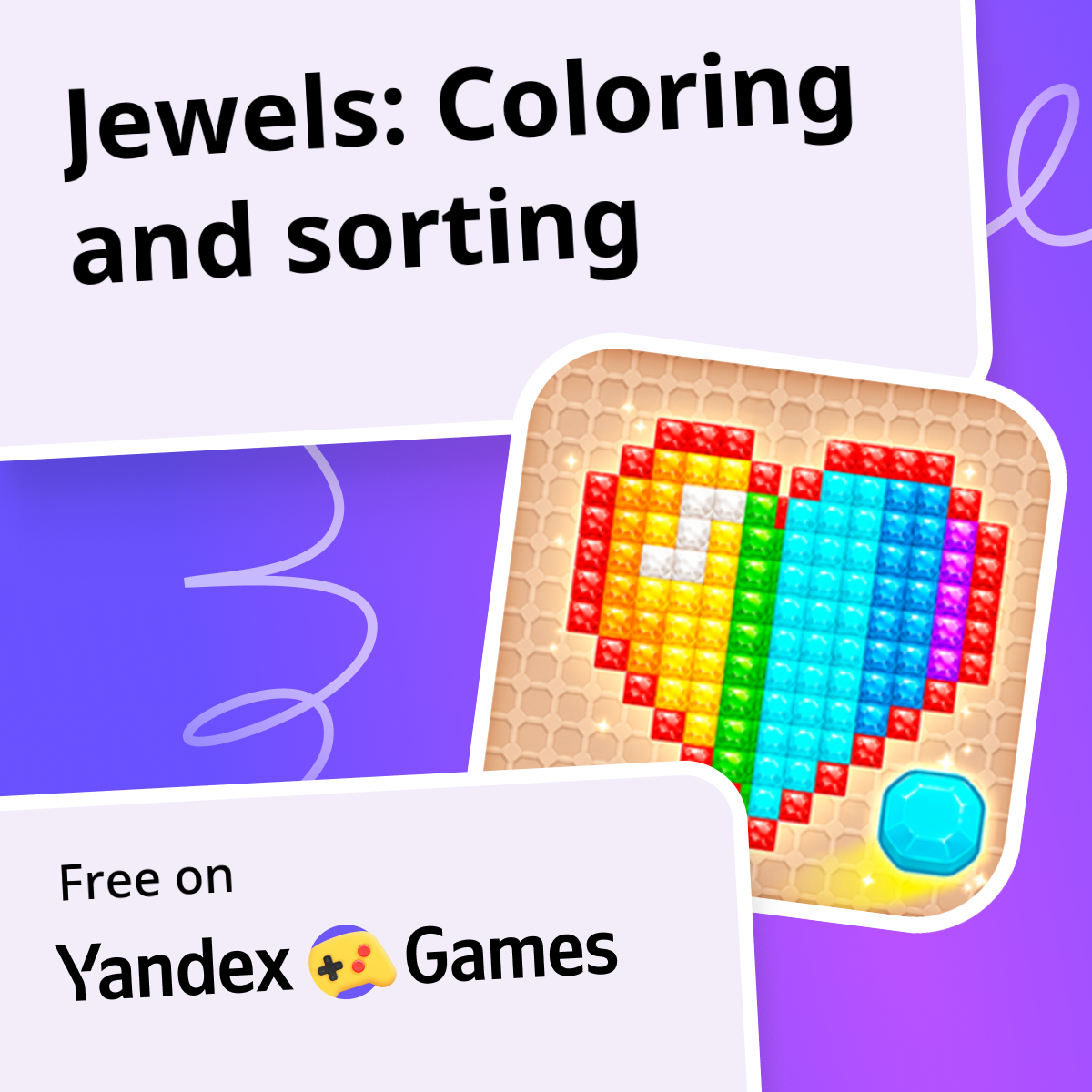 Jewels: Coloring and sorting - play online for free on Yandex Games