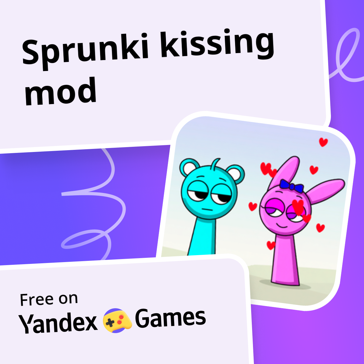 Sprunki kissing mod (by kbvpneofit) - play online for free on Yandex Games