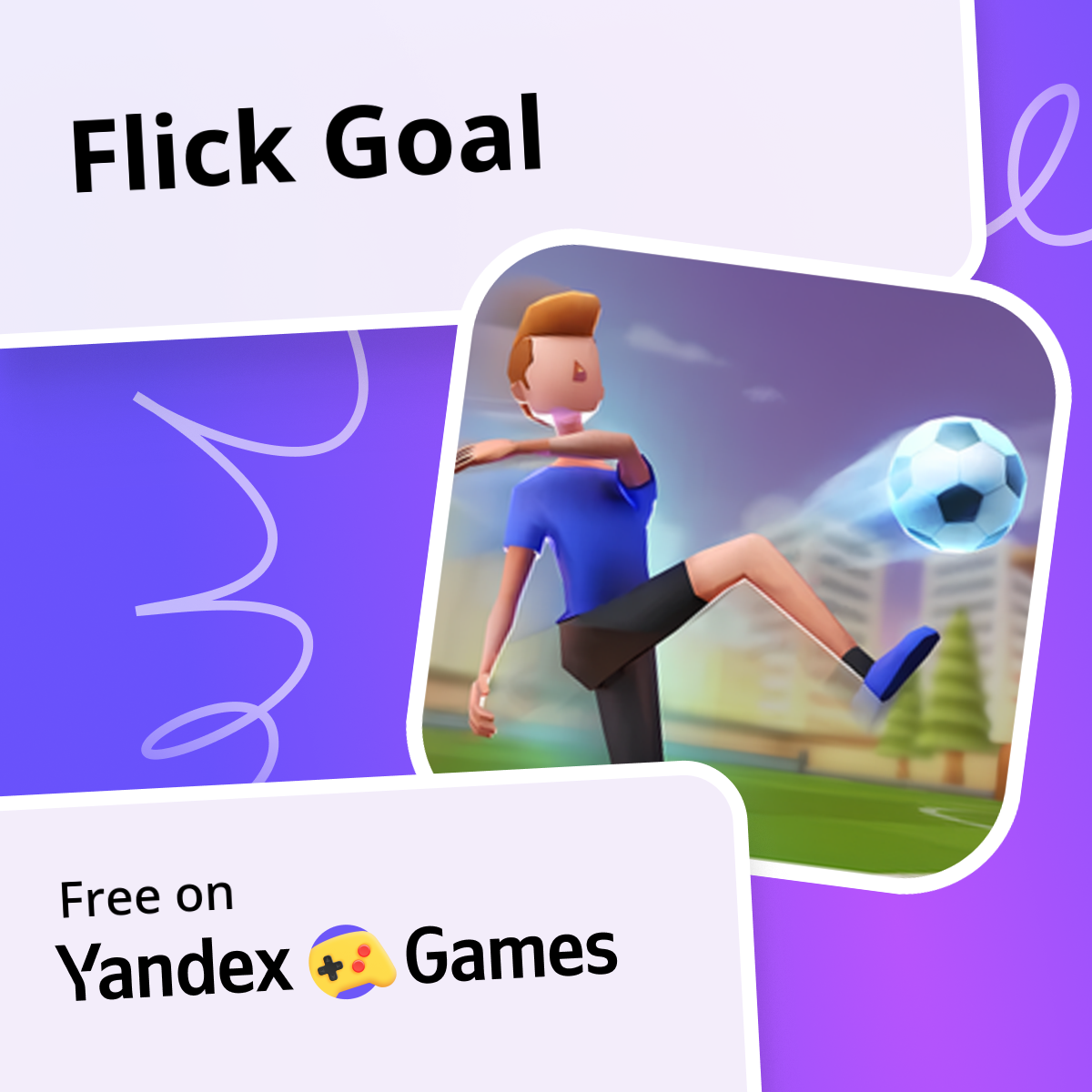 Flick Goal (by C Games) - play online for free on Yandex Games