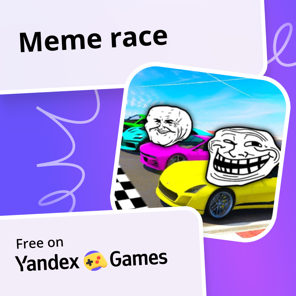 Meme race (by StasVetokhin) - play online for free on Yandex Games