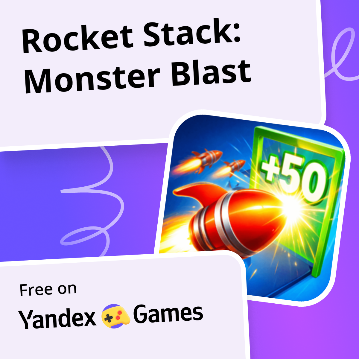 Rocket Stack: Monster Blast - play online for free on Yandex Games