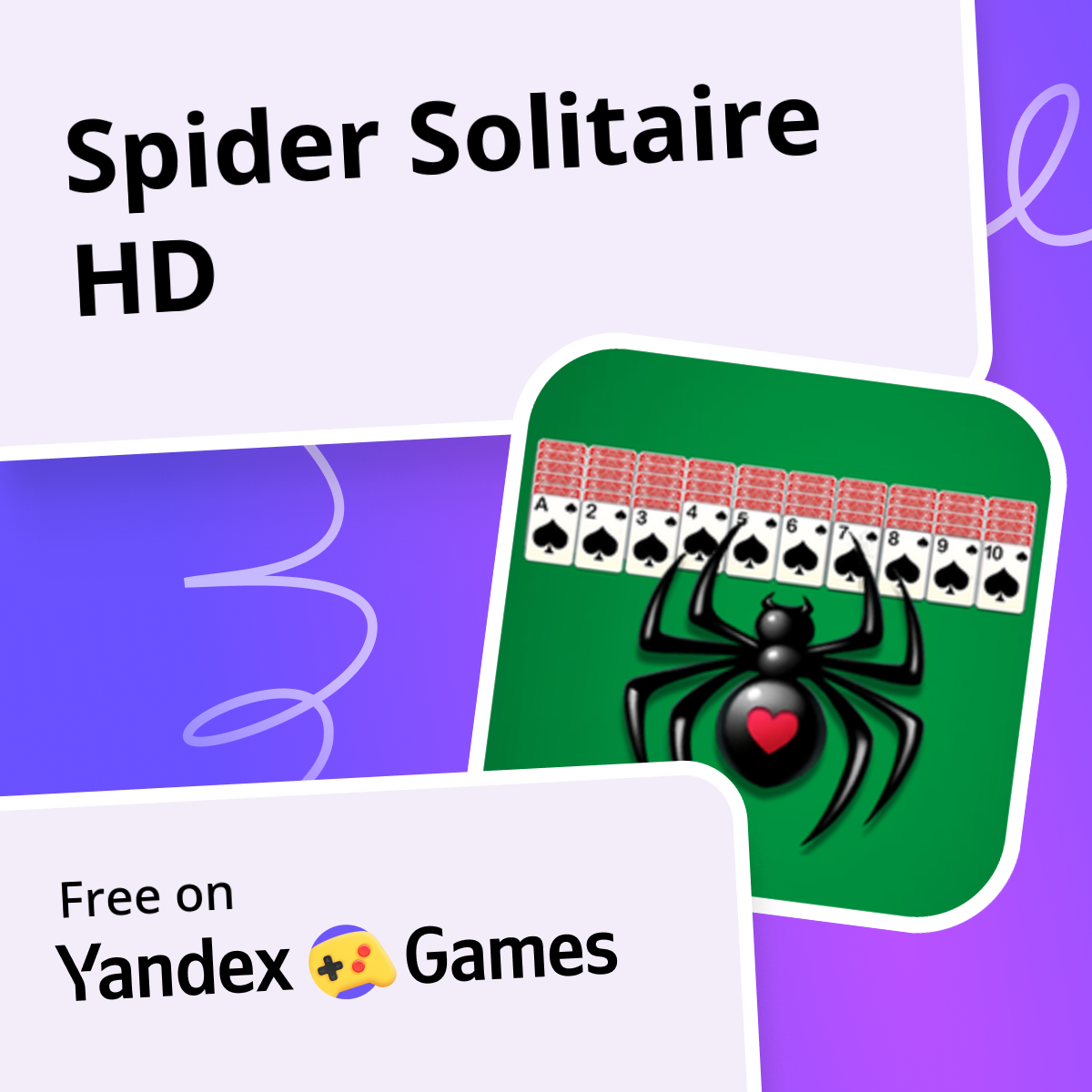 Spider Solitaire HD (by mbkj) - play online for free on Yandex Games