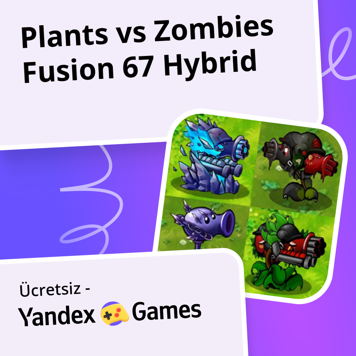 Plants vs Zombies Fusion 67 Hybrid - oynayın Yandex Games üzerinde ...