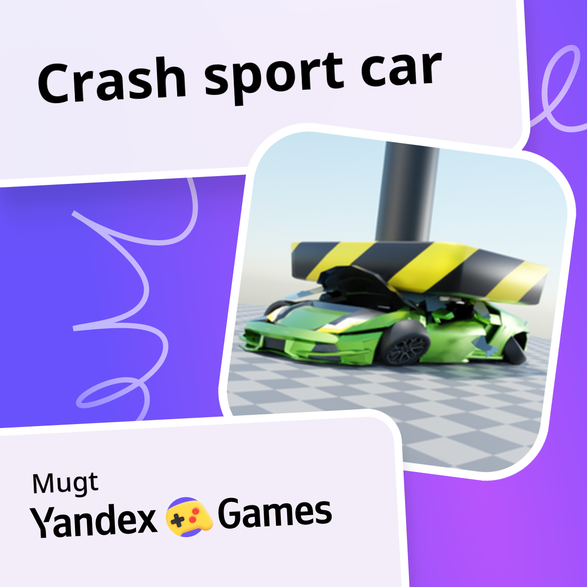 Crash sport car - Ýandeks Oýunlar hyzmatynda mugt onlaýn oýnamak