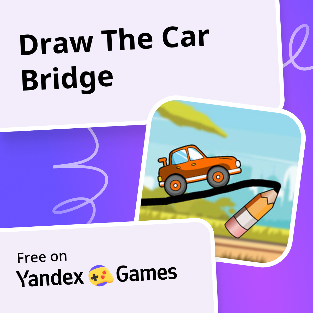 Draw The Car Bridge - play online for free on Yandex Games