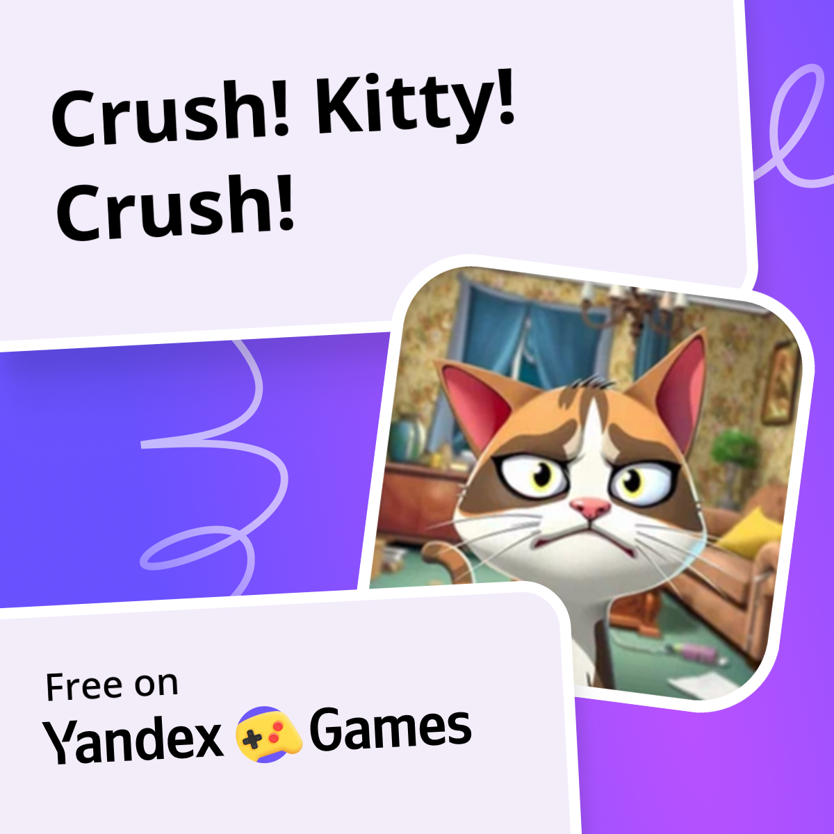 Crush! Kitty! Crush! (توسط Games220)- بازی آنلاین به صورت رایگان در Yandex Games