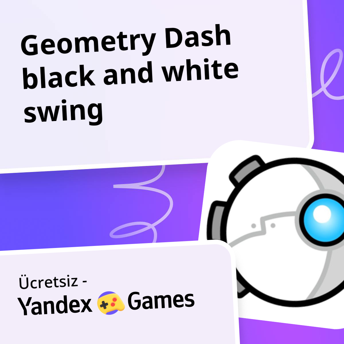 Geometry Dash black and white swing (dashh'den) - Yandex Games ...